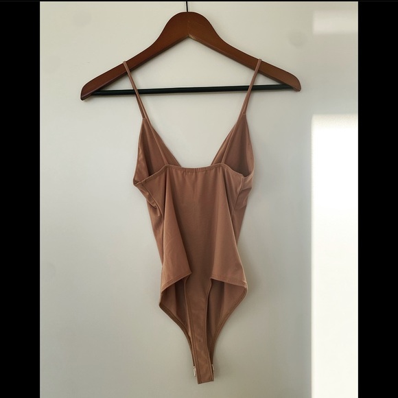 Fashion Nova | Tops | Sleek And Slay Body Suit In Mocha | Poshmark